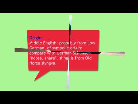 sling Meaning in English