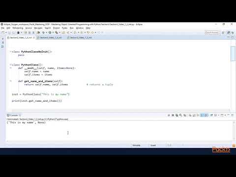 Learn Mastering Object Oriented Programming with Python Pass Agument into init Initilize ...