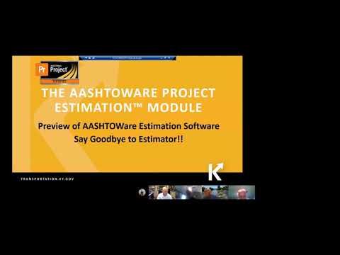 Preview of the AASHTOWARE Estimation Software   Say Goodbye to Estimator!!