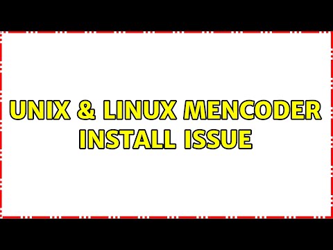 Unix & Linux: MEncoder install issue