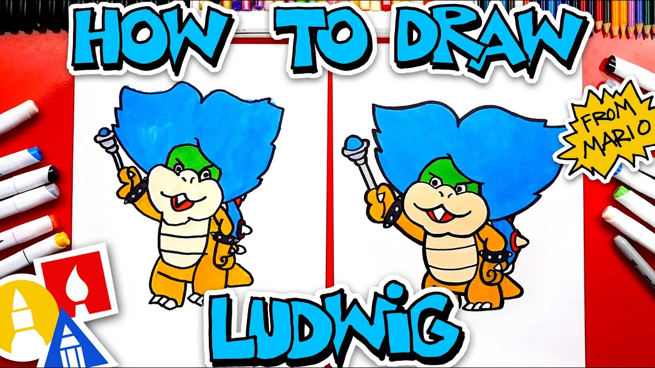 How To Draw Ludwig Von Koopa From Mario