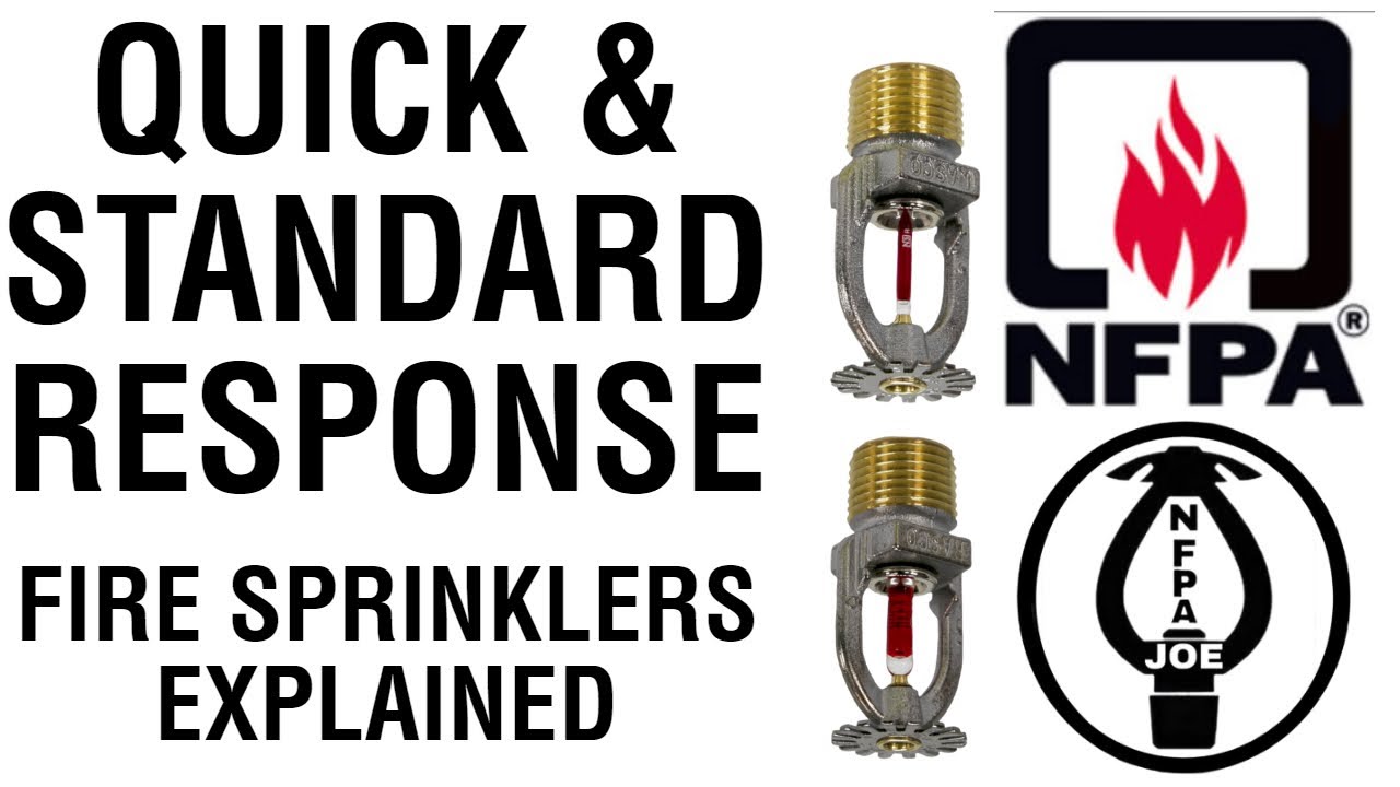 Difference between quick and standard response fire sprinklers