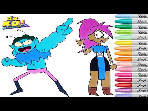 Ok Ko Let’s Be Heroes Coloring Book Pages Radicles Enid Cartoon Network ...