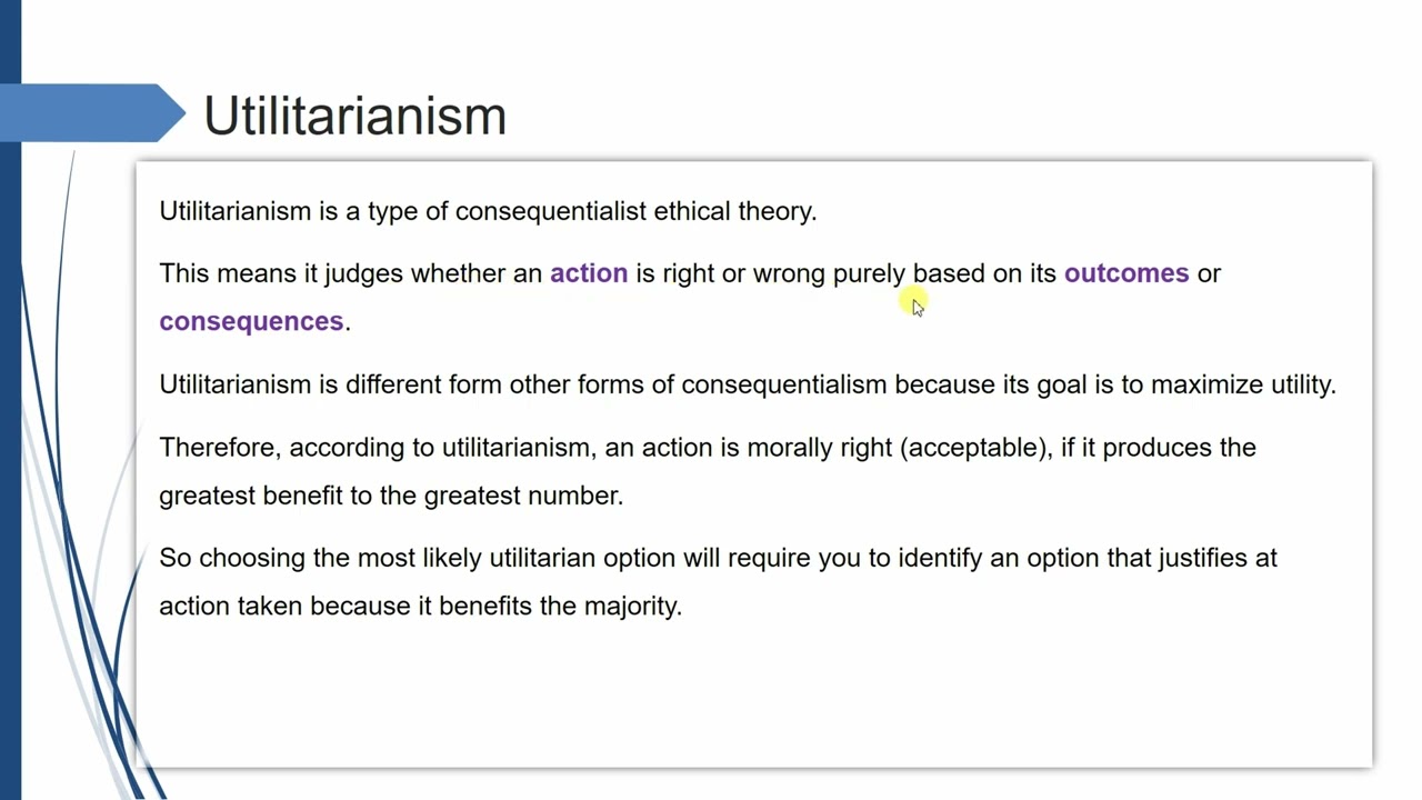 SUS1501| Assignment 3 Preparation| Utilitarianism
