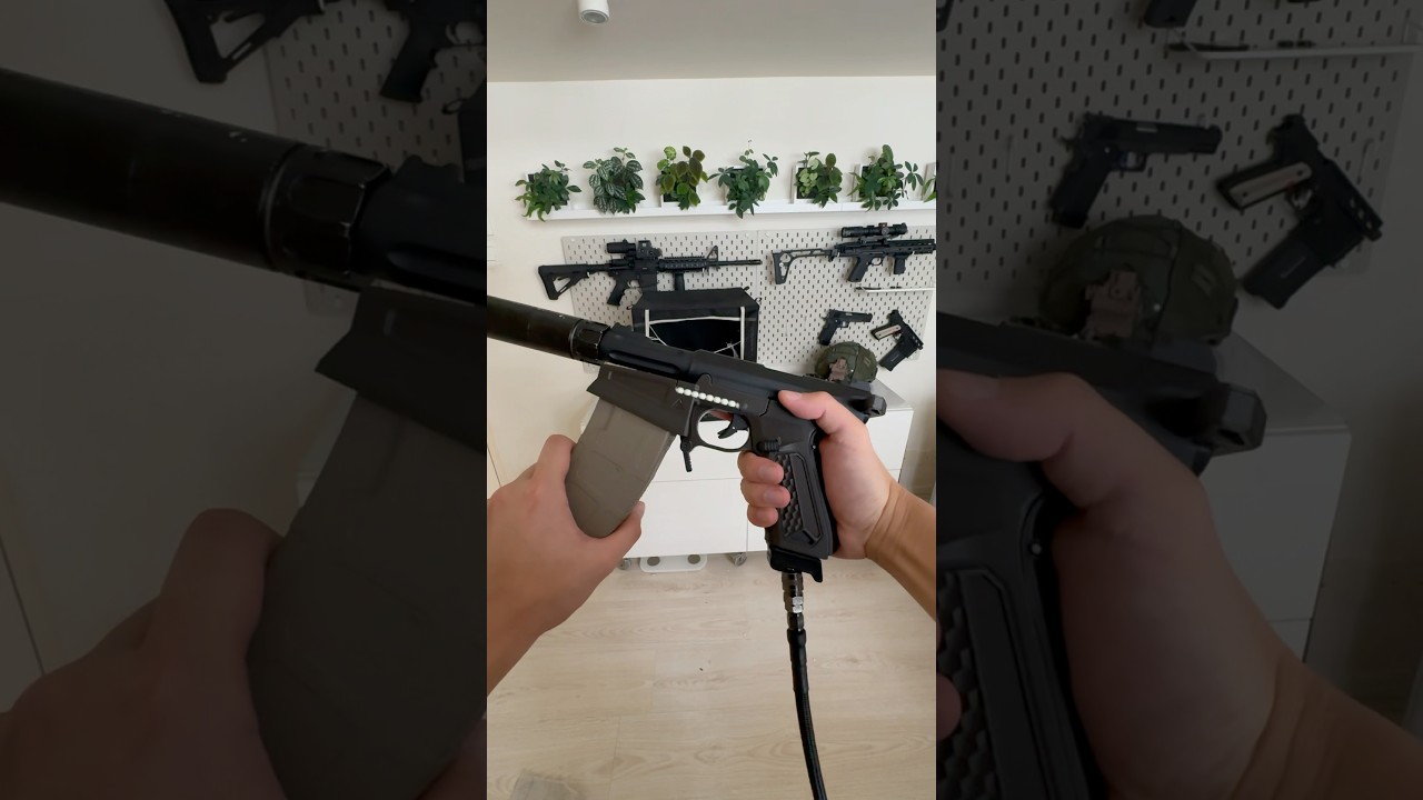 I turned my AAP-01 into an AK #aap01 #airsoft #airsoftcqb #airsoftgun #toys