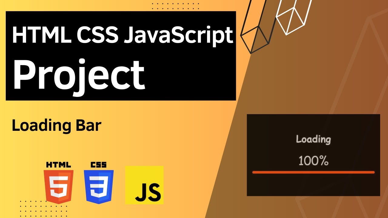 HTML CSS JavaScript Project - Loading Bar