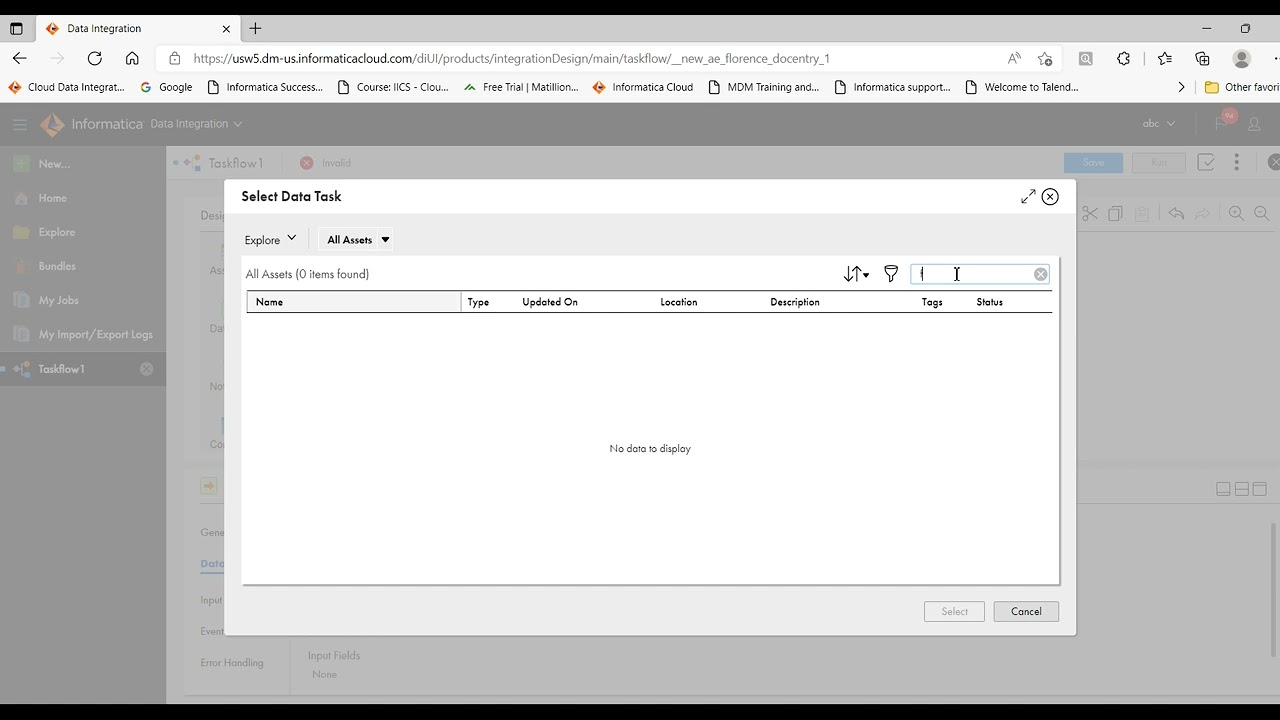 5.1 Create a Taskflow in IICS