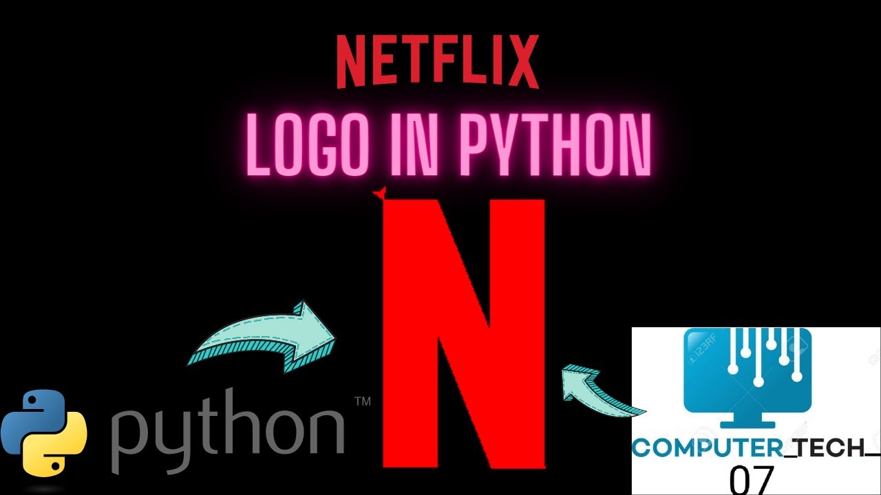 How to make Netflix logo in python. #python #netflix