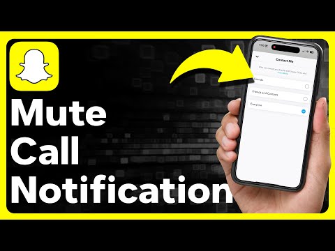 How To Mute Call Notifications On Snapchat