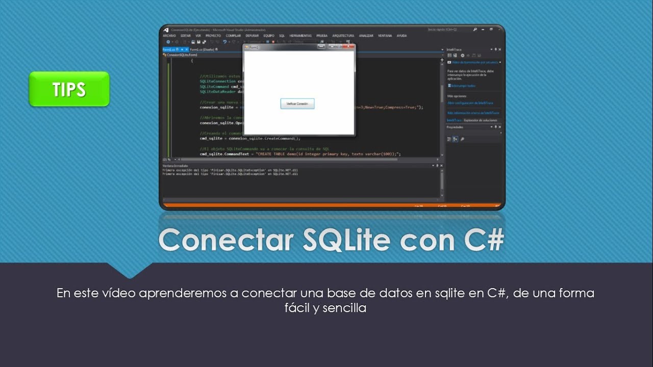 TIPS | Conectar SQLite con C#