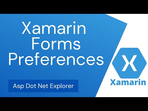 Learn Introduction to Xamarin Forms Preferences | Application Preferences Using Xamarin ...