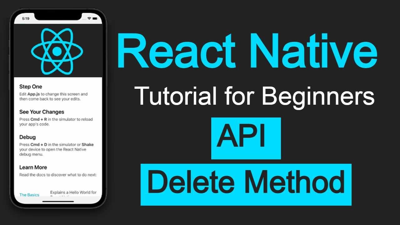 React Native tutorial #55 Delete API Method