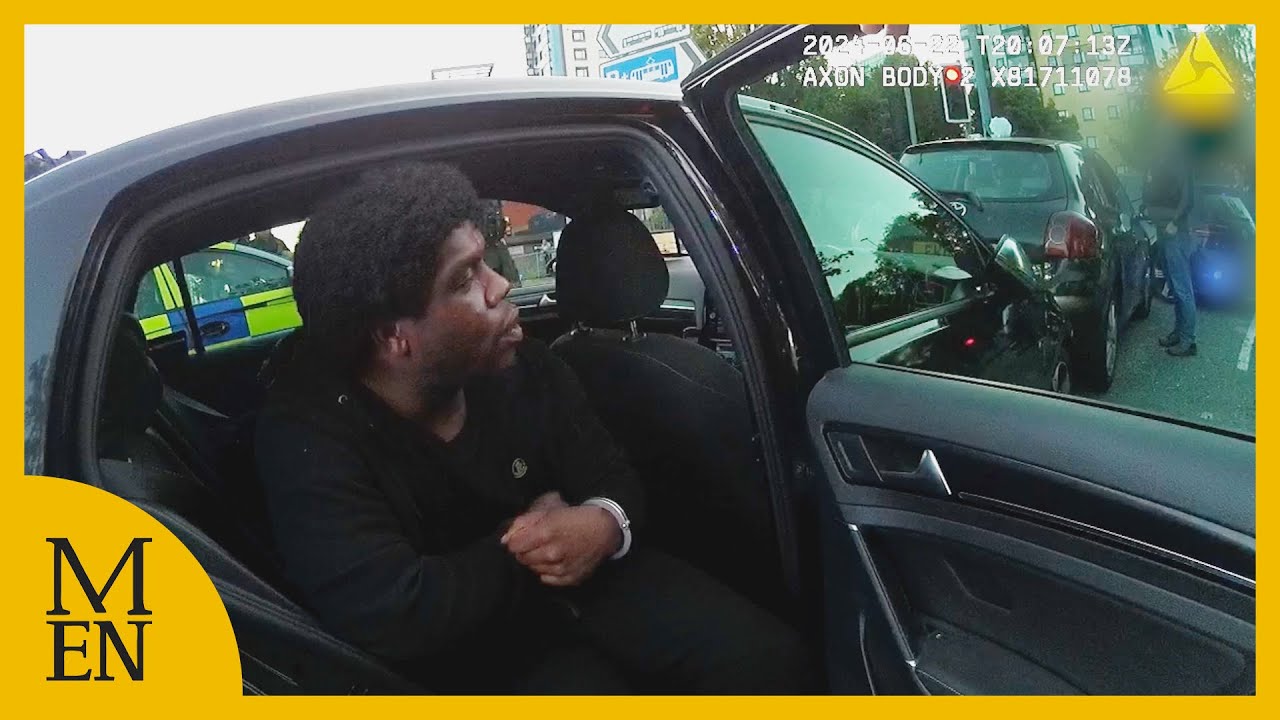 Dramatic footage shows moment police catch man who stabbed victim in ...