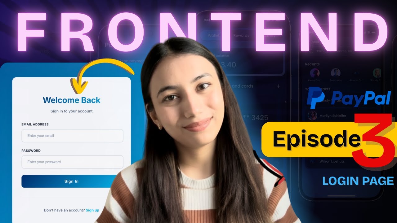 Episode 3 Creating Login Page for Paypal clone application in react | Free Code