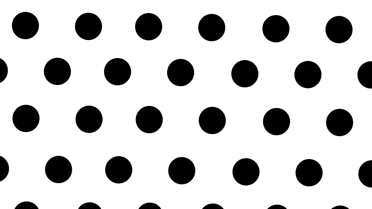 WHITE SCREEN WITH BLACK POLKA DOTS (HD) - 10 HOURS