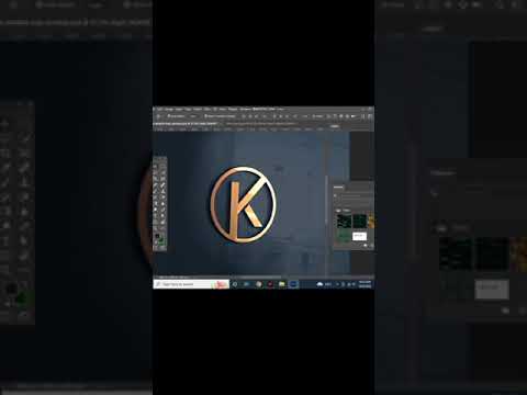 K letter logo design in Adobe illustrator #short #youtubeshorts #logodesign
