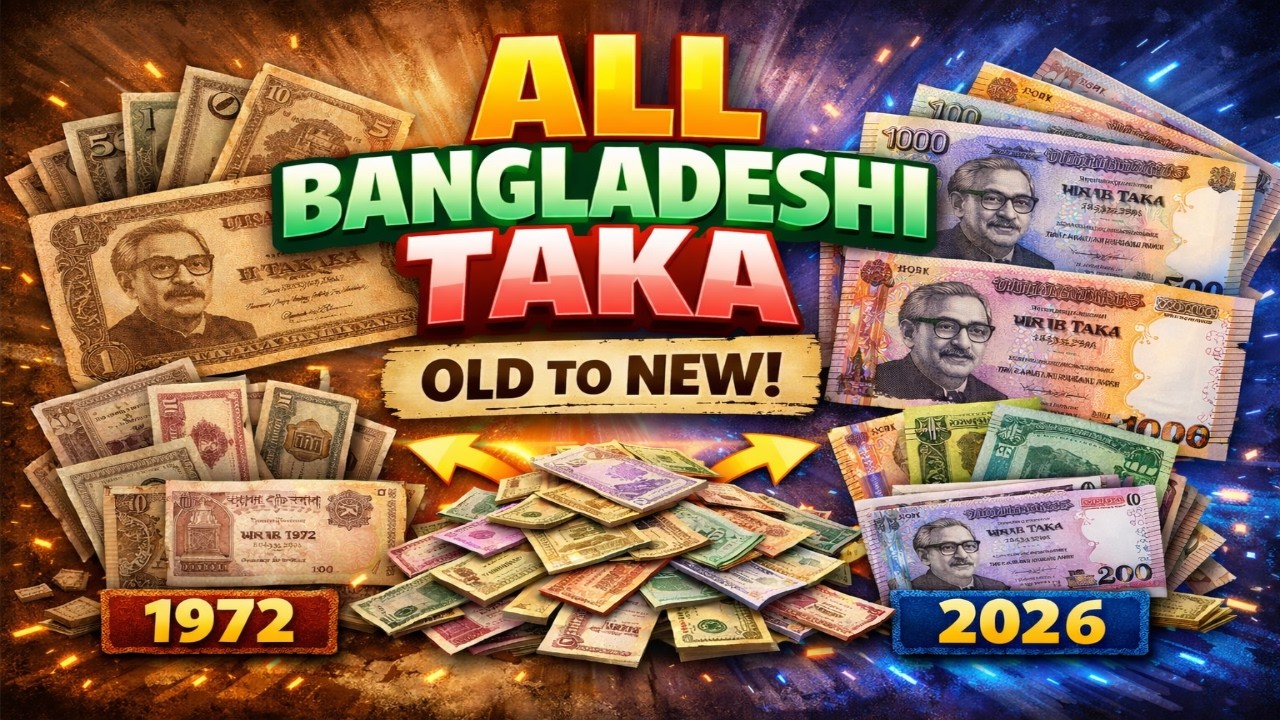 All Bangladeshi Taka bank notes from 1971 till today |  Taka currency notes   HDB TV