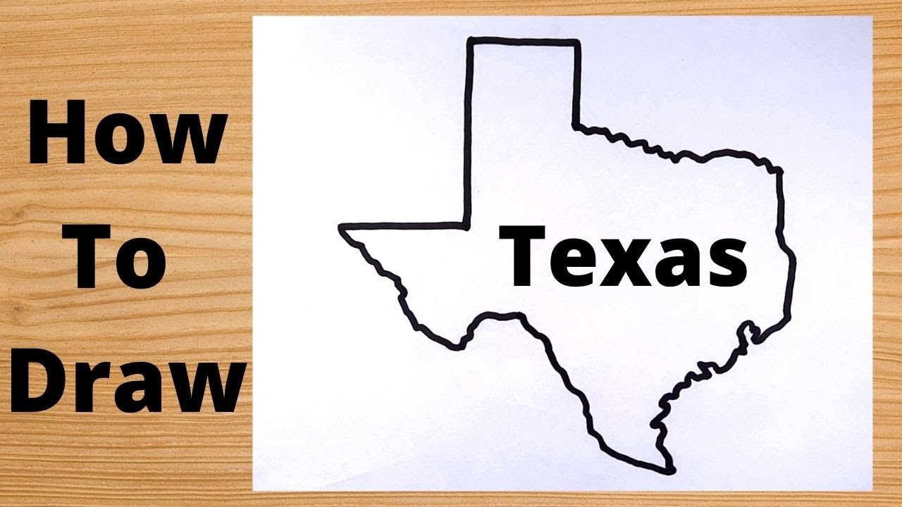 Texas Map Drawing Tutorial - Easy Way