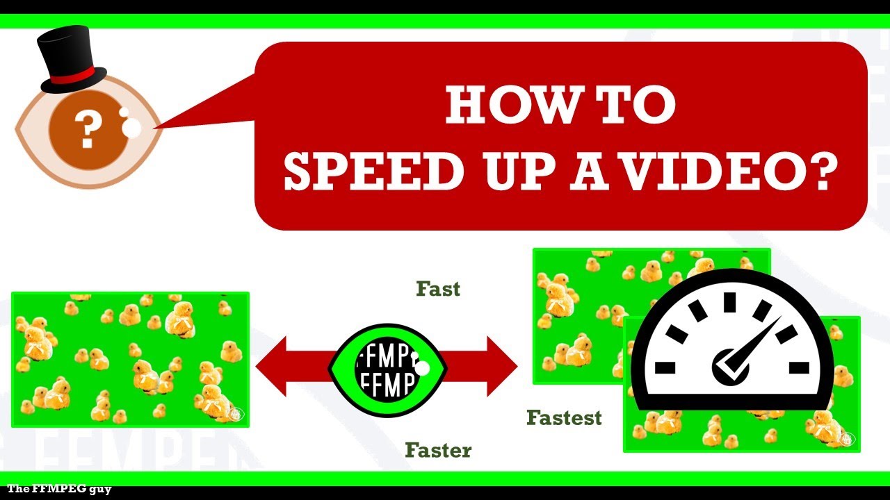 How to speed up a video and / or audio | Accelerate x2 x4 x8 x16 #ffmpeg #TheFFMPEGGuy