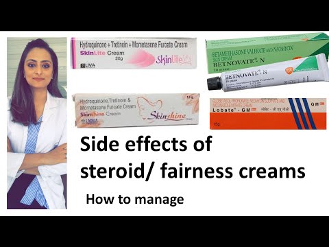 Harmful steroid/fairness cream | how to reduce side effects | Creams to avoid
