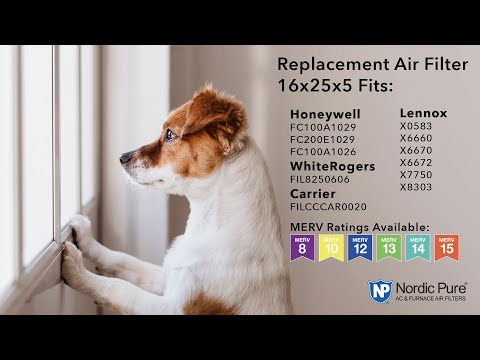 16x25x5 Replacement Air Filters for Honeywell & Lennox | Improve Indoor Air Quality