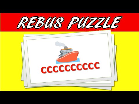 Rebus Puzzle with answers | Picture Puzzle to play on game night.