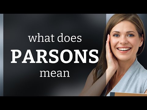 Parsons — what is PARSONS meaning