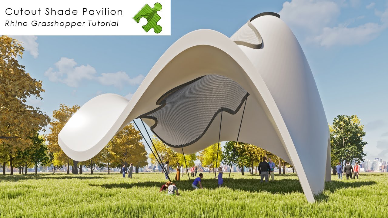 Cutout Shade Pavilion Rhino Grasshopper Tutorial