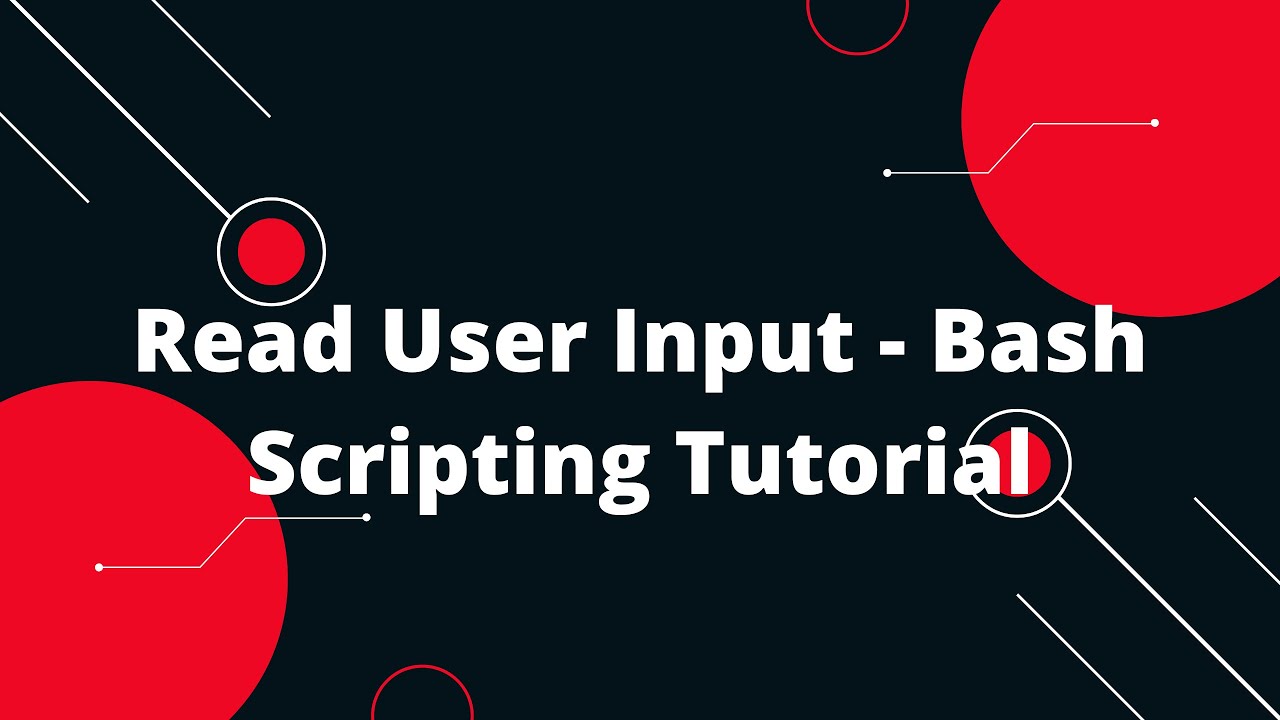 Shell Scripting Tutorial for Beginners 5 - Read User Input | Bash Scripting Tutorial