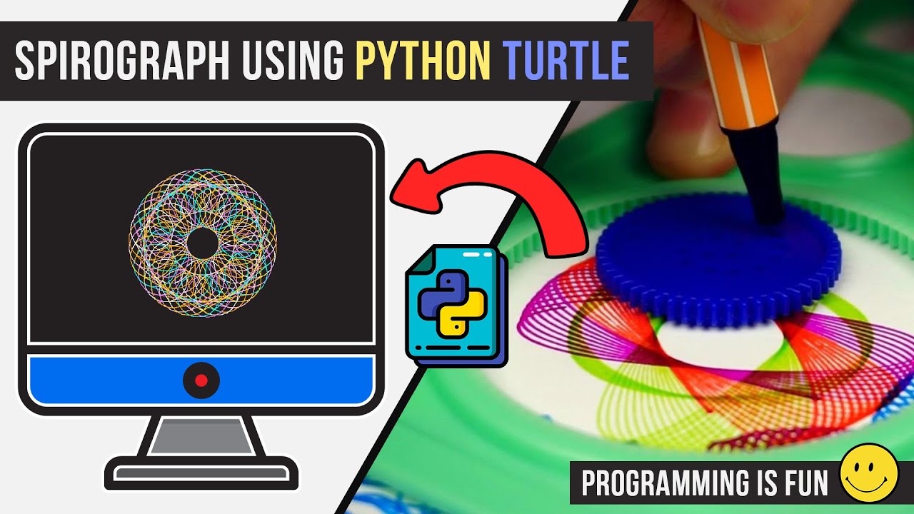 Spirograph using Python Turtle | ProgrammingIsFun.exe
