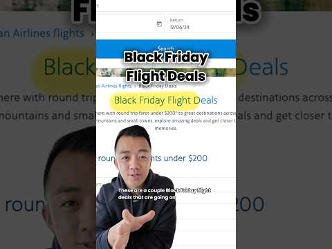2024 Black Friday Flight Deals (so far) #travel #cheapflights
