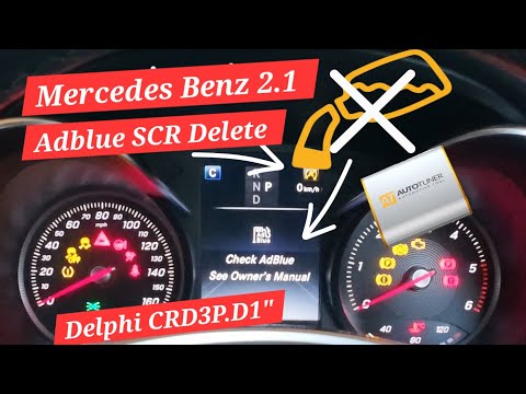 Mercedes-Benz 2.1L Diesel/AdBlue SCR Delete & Fault Codes P13DF09, P2BA985, P220162, Delphi CRD3P.D1