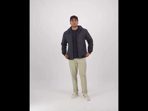 SW244806M Swanndri Men's Bevan Canvas Bomber Jacket in Navy
