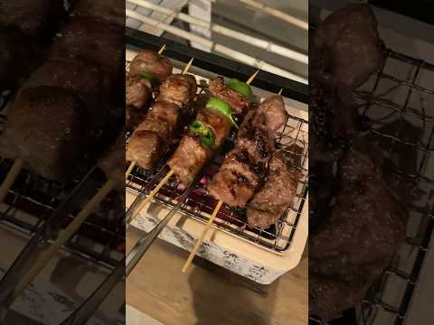 Tiny bbq grilling#gardentotable #yakitori #bbq#grill #tabletop #tiny#bestpurchase# #food #dinneridea