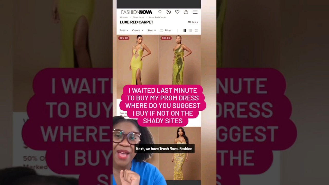 Recommend places to buy prom dresses and not on Scam sites