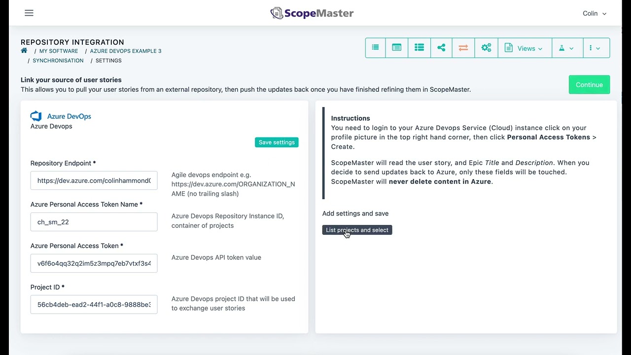 Synching with AzureDevOps