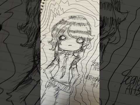 Trying scene kid art style for the second time| #tr4nsp4r3nt #art #artwork #scenekid