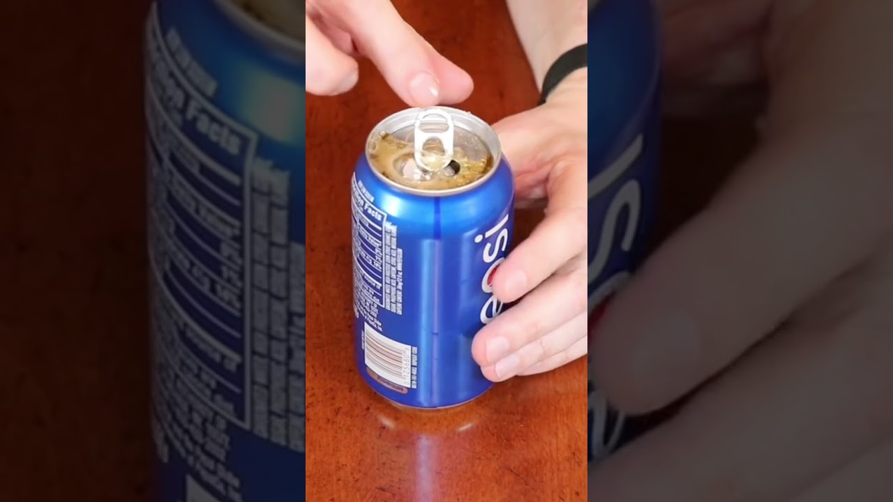 This Is How You Defuse A Shaken Soda Can 😮