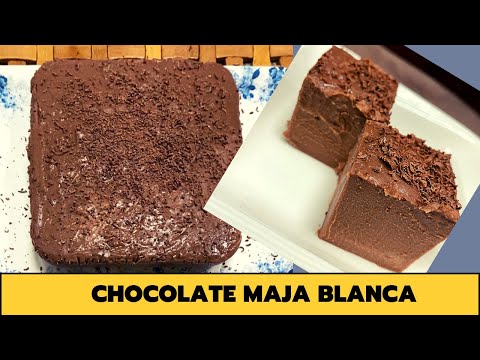 How to make Chocolate Maja Blanca / Chocolate Coconut Pudding | Lutong bahay