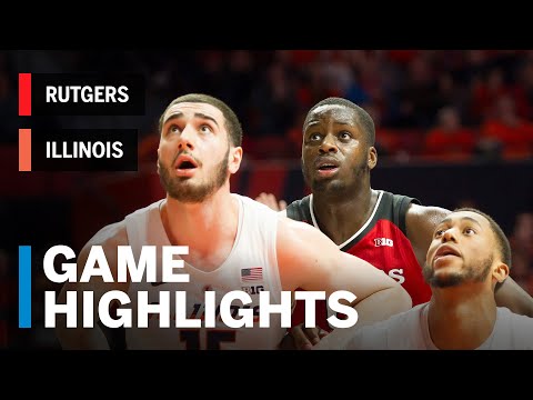Highlights: Rutgers at Illinois | Big Ten Basketball