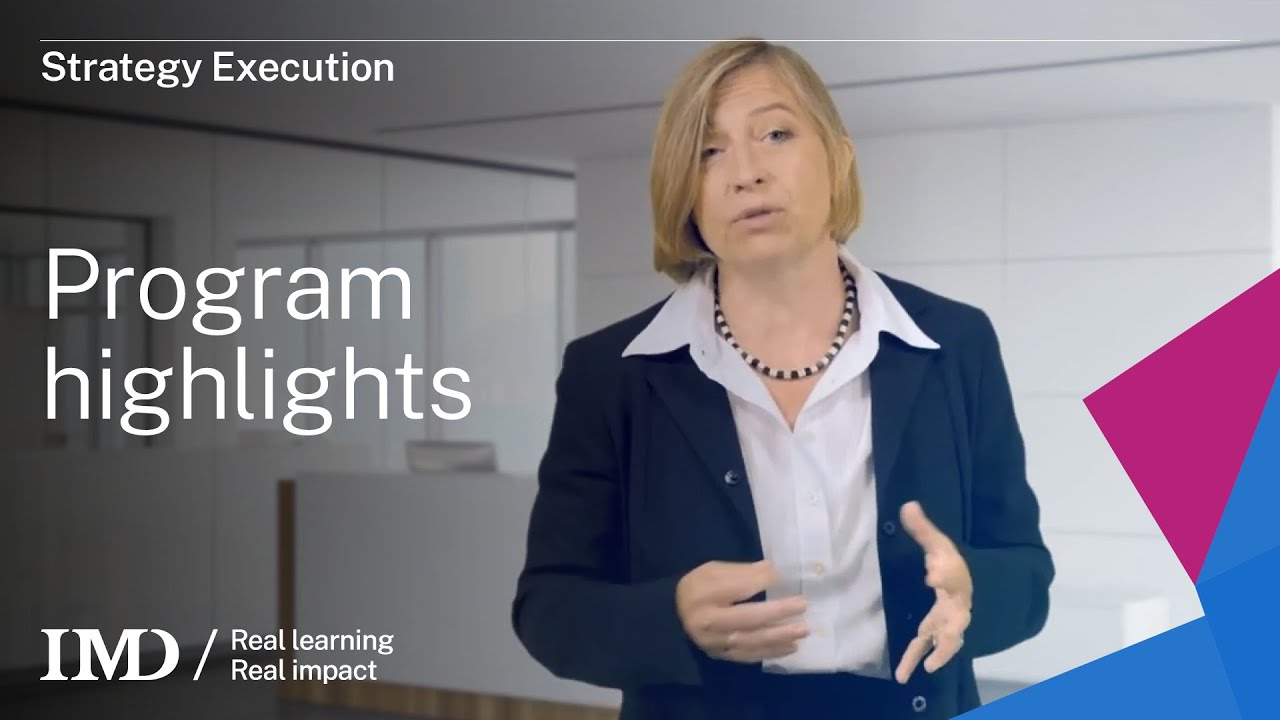 IMD's Strategy Execution: Program highlights