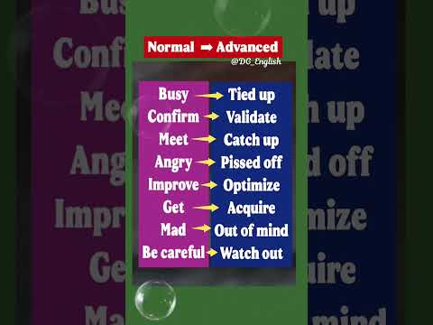 Normal vs Advanced English Words | Advanced Vocabulary For Practice | Speak Fluent English