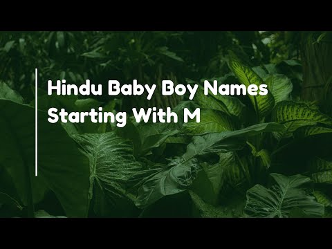 Hindu Baby Boy Names Starting With M