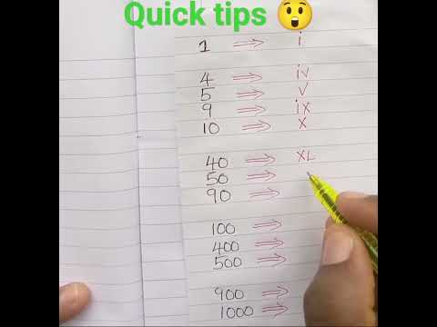 How to know Arabic numbers to Roman numerals #basicmaths #shortsfeed #viralshort #arabicnumbers