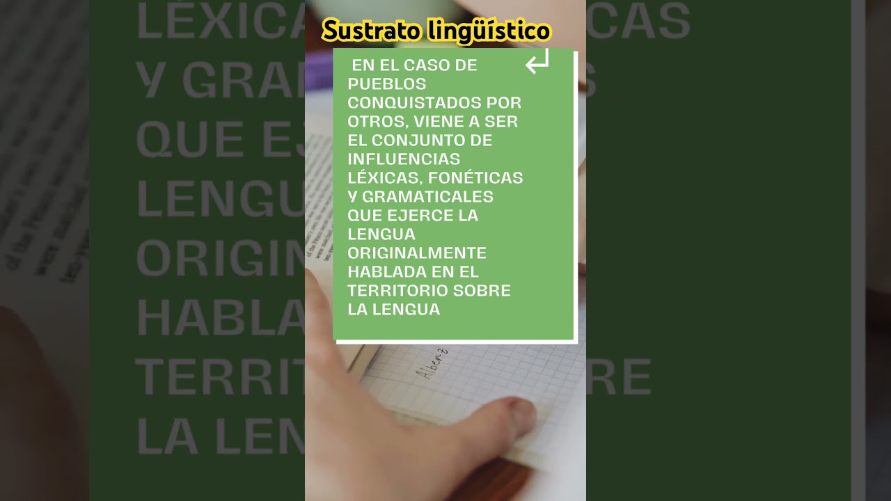 ¿Qué es el sustrato lingüístico? Aquí la respuesta 😛