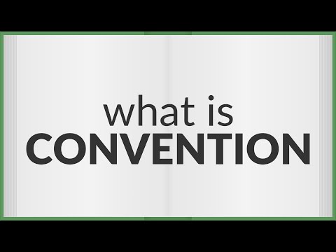 Convention | meaning of Convention