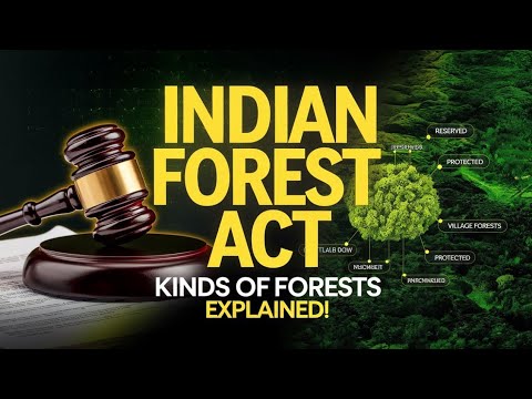 Indian Forest Act 1927| Kinds Of Forest | Special Features Of Indian Forest Act | Environmental Laws