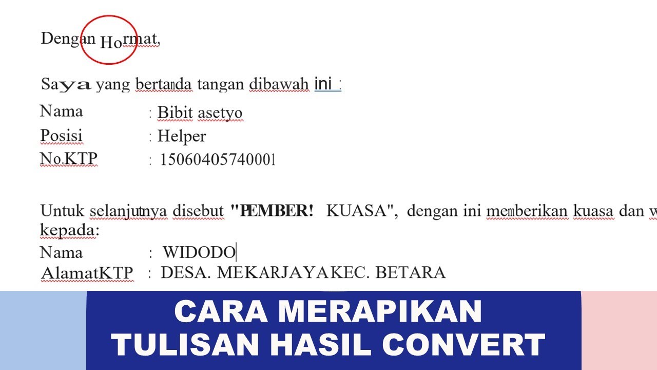 Cara Merapikan Tulisan Hasil Convert PDF