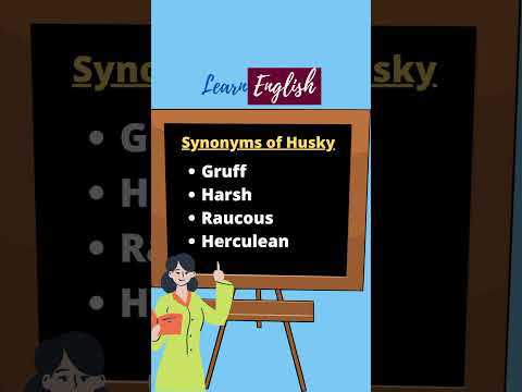 Synonyms of Husky? | Husky का Synonyms? #shorts #learnenglishmeaning #synonyms #youtubeshorts