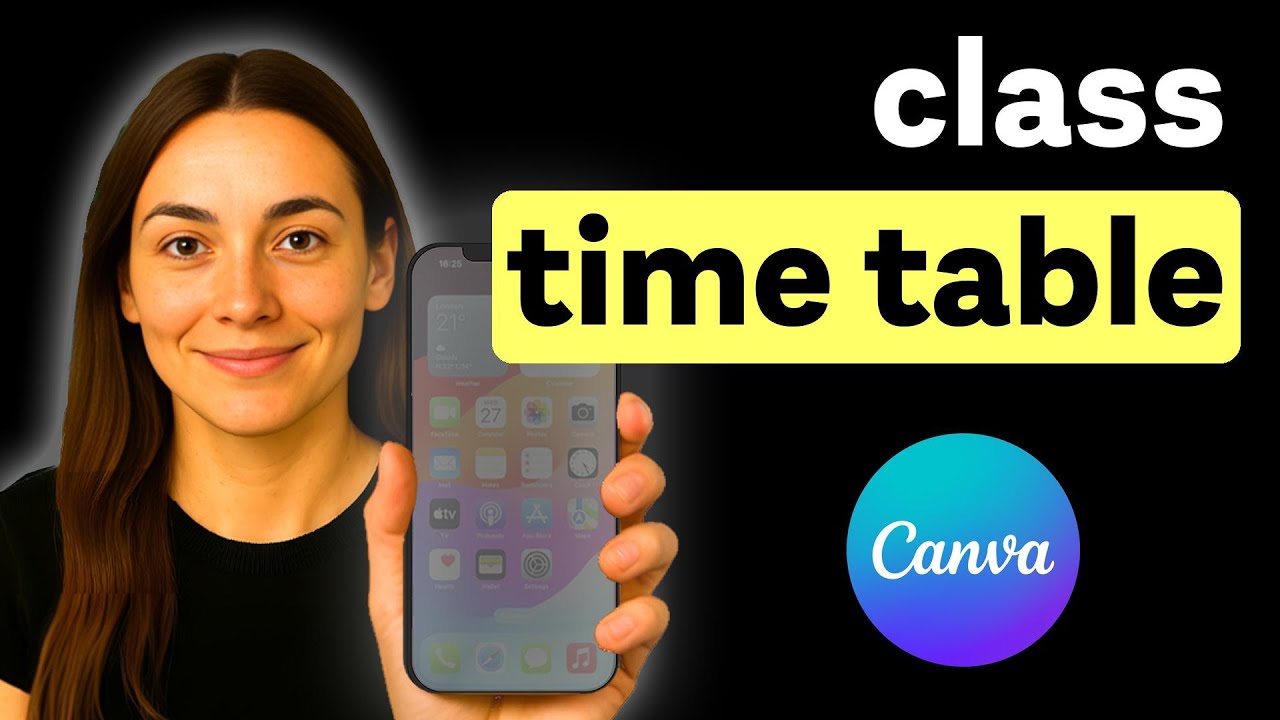 How to Make a Custom Class Time Table in Canva in Minutes